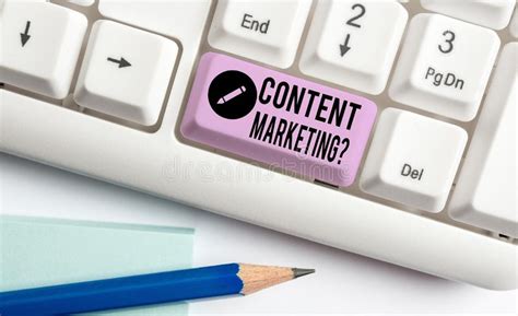 Handwriting Text Content Marketing Question Concept Meaning Involves Creation And Sharing Of