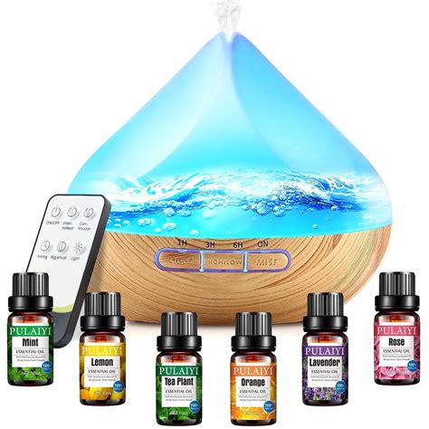 Noahstrong 500ml Essential Oil Diffuser With 610ml Essential Oils Set