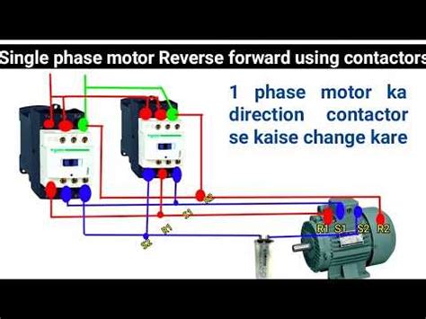 How to Wire a Single Phase Motor for Forward and Reverse Operation
