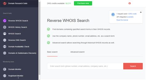 Reverse Whois Search Web Tool Tutorial Whoisxml Api