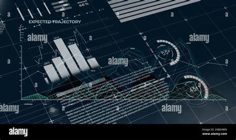 Image Of Data Processing Over Diagrams And World Map On Black