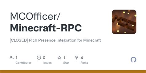 GitHub MCOfficer Minecraft RPC CLOSED Rich Presence Integration For Minecraft