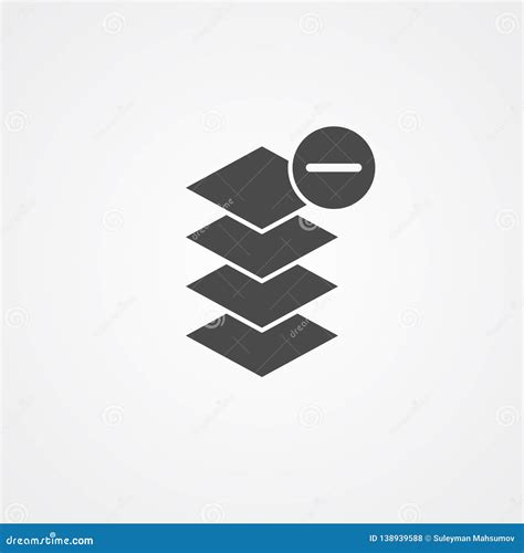 Les Couches Dirigent Le Symbole De Signe D Ic Ne Illustration Stock