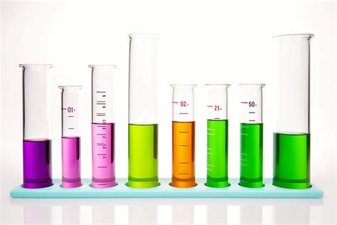 Colorful Test Tubes And Test Tubes On The White Background High