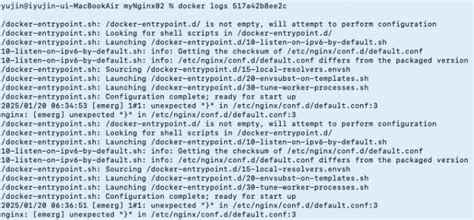 Mac 오류 Nginx Emerg Unexpected In Etcnginxconfdnf3