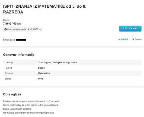 Krah Sustava Pitanja Za Ispite Iz Matematike Mogu Se Kupiti Već Za 60