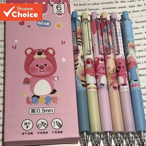 Cartoon Loopy Press Pen Neutral Pen Cute Girl Heart Sex Pen Student