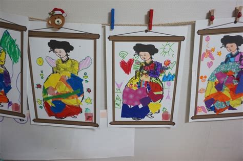 우리나라 프로젝트 벽면 환경구성 명화재해석 미인도 네이버 블로그