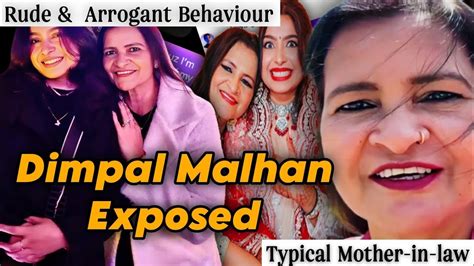 Dimpal Malhan Exposed Nischays Mother Being Insecure And Rude To