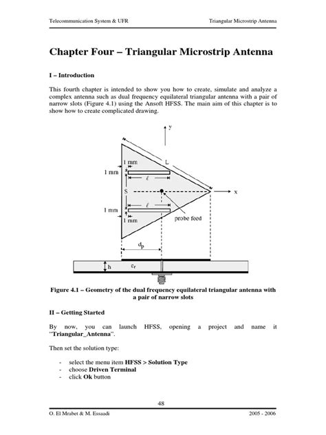Triangular Microstrip Antenna Pdf Antenna Radio Wireless