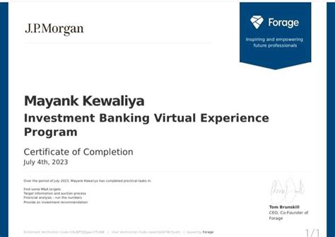 Mayank Kewaliya On Linkedin Myfirstlinkedinpost Jpmorgan Investmentbanking