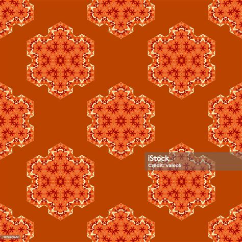 크리에이 티브 장식 완벽 오렌지 패턴입니다 기하학적 장식 배경 0명에 대한 스톡 벡터 아트 및 기타 이미지 0명 가리기 개념 Istock