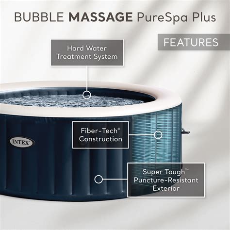 Intex Outdoor Simple Jacuzzi Purespa Plus Bubble Massage 6 Person