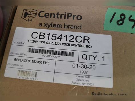 Centripro Control Box 1 5hp Single Phase 230v Adam Marshall Land