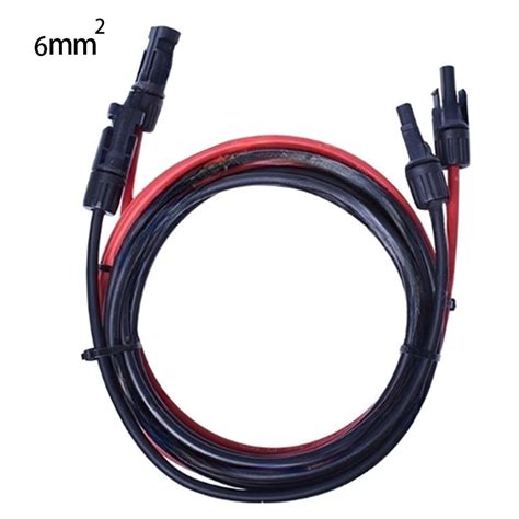 Lldi 1pairs Solar Panel Extension Cable Wire 6 Mm² With Solar For Pv
