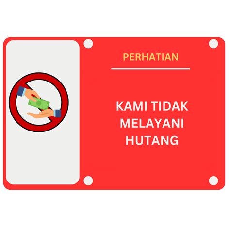 Jual Stiker Maaf Tidak Terima Hutang Atau Bon Shopee Indonesia