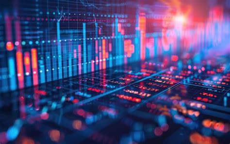 Financial Data Visualization Premium Ai Generated Image