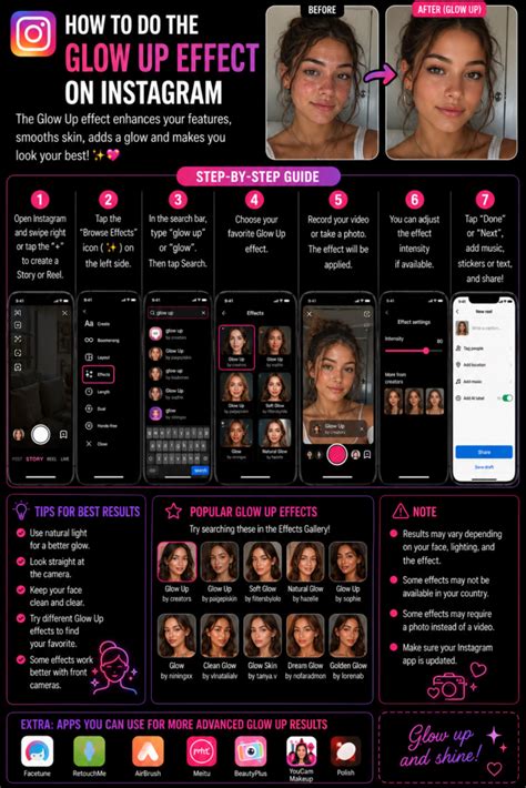 How To Do The Glow Up Effect On Instagram Hogwar