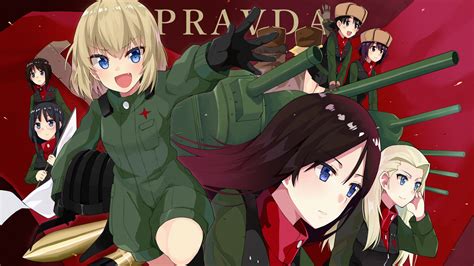 Katyusha Girls Und Panzer Nina Girls Und Panzer Anime Yukari