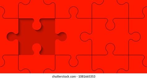 Last Piece Jigsaw Puzzle Piece Completing Stock Illustration 128563412