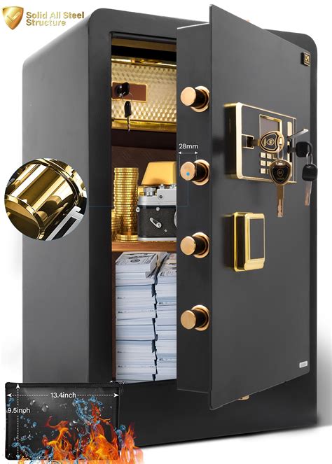 Telam 60 Cubic Large Safe Box Fireproof Waterproof Personal Home