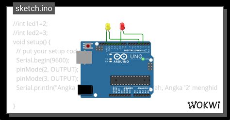 2011091led2 Withserial9600 Switchcase Wokwi Esp32 Stm32 Arduino