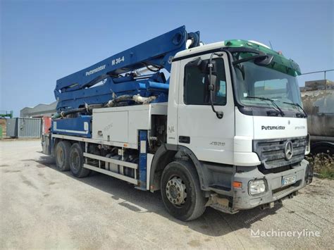 Pompa do betonu Putzmeister na podwoziu Mercedes Benz Actros na sprzedaż Francja Saint
