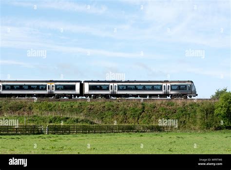 Chiltern Railways Class 168 Diesel Mainline Train Side View On An