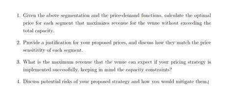 Solved Problem Dynamic Pricing Background You Are A Chegg