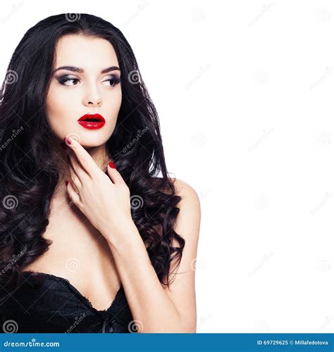 Fashion Model Woman Isolated On White Stock Image Image Of Event