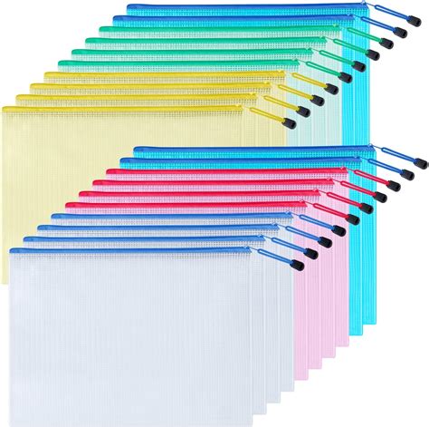 Buy Ddaowanx Mesh Zipper Pouch Zipper Bags A Size Colors Packs Extra Large Water