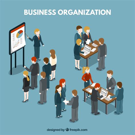 Business Organization Illustration Vector Free Download