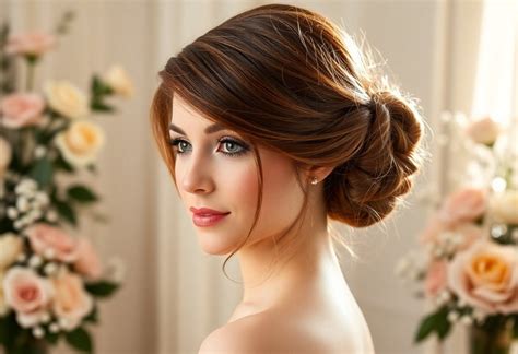 Romantic And Easy Messy Bun Hairstyles For Wedding