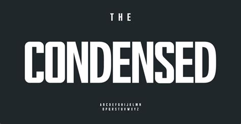 premium vector bold condensed uppercase font modern sansserif typeface clean and minimal