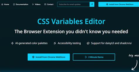 Css Variables Editor All Shadcn