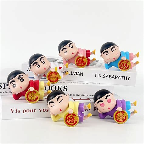 Crayon Xiaoxin Hand Office Lying Earn Xiaoxin Cute Anime New Year Lucky