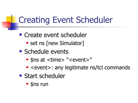 Ns 2 Network Simulator An Introduction Ppt Computer Networking