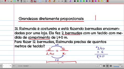 Exercício Sobre Grandezas Diretamente E Inversamente Proporcionais