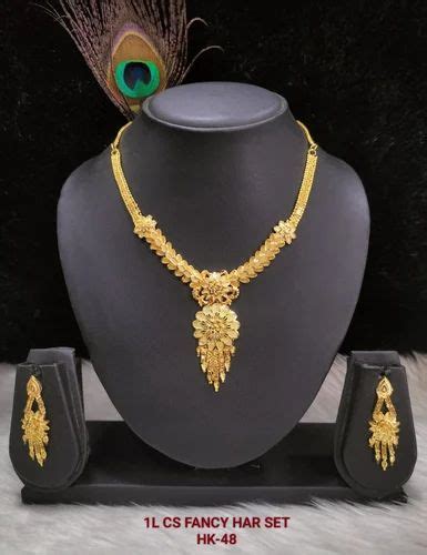 Golden Wedding 1l Cs Fancy Har Set For As A Jewelry Necklace 2 Earing At Rs 265 Set In Mumbai