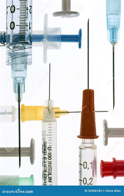 Medical Syringes And Needles Injections Stock Image Image Of
