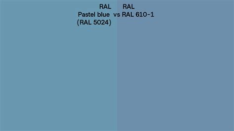 Ral Pastel Blue Vs Ral 610 1 Side By Side Comparison