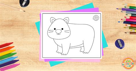 Page De Coloriage Imprimable Gratuite De Wombat