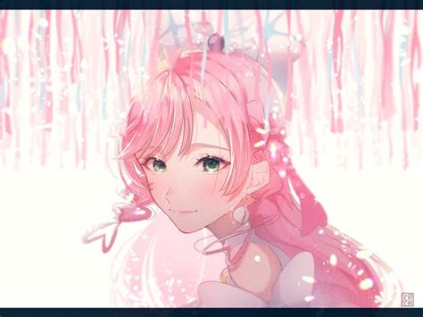 Aoi Tete Cure Prism Nijigaoka Mashiro Hirogaru Sky Precure Precure Commentary Highres