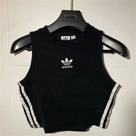 Adidas Black And White Crop Top Size Xs Adidas Crop Top Fashion