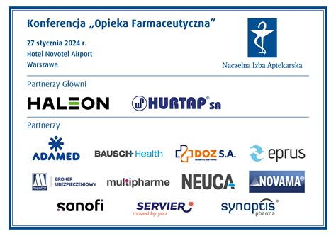 Zaproszenie Na Konferencj Opieka Farmaceutyczna Naczelna Izba