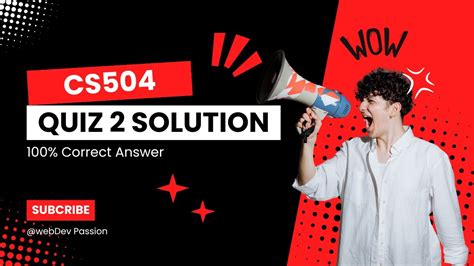 CS504 Software Engineer Quiz 2 2024 CS504 Quiz 2 Fall 2024 YouTube