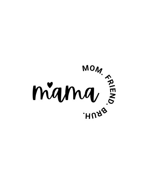 Mom Written In Calligraphy