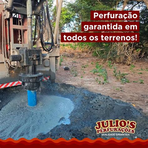 Tenha água de qualidade a Julio s Perfurações a referência na