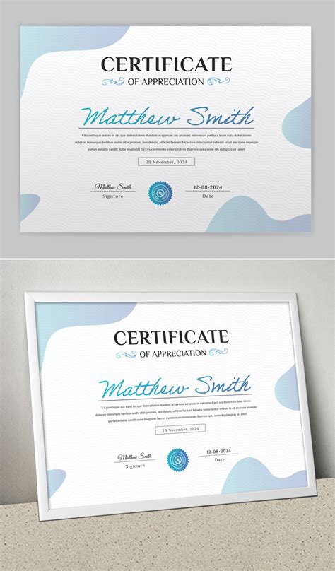 Clean Certificate Template With Modren Design
