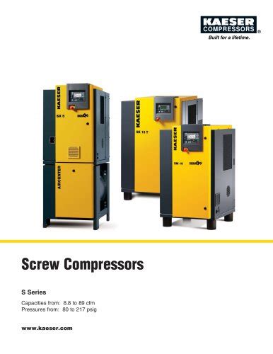 Esd And Fsd Compressors Kaeser Compressors Pdf Catalogs Technical